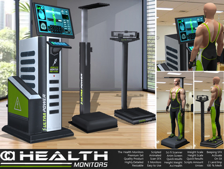 Second Life Marketplace - [CA] THE HEALTH MONITORS MACHINES